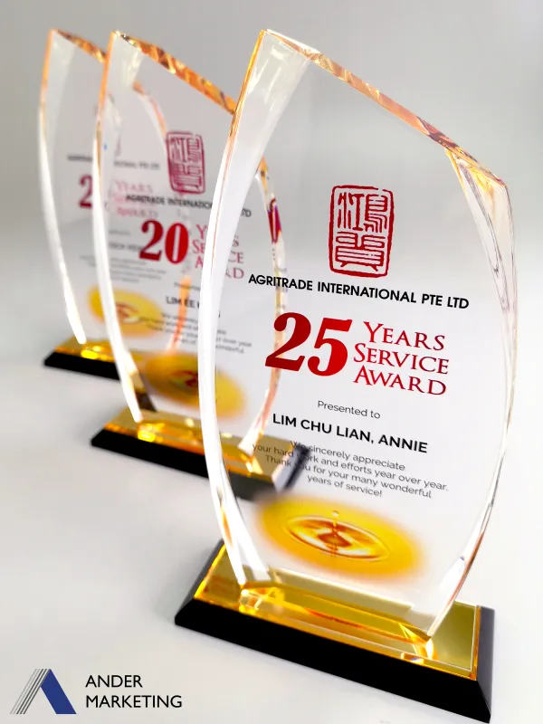 Top Bestselling Trophy Plaques | Ander Marketing Singapore