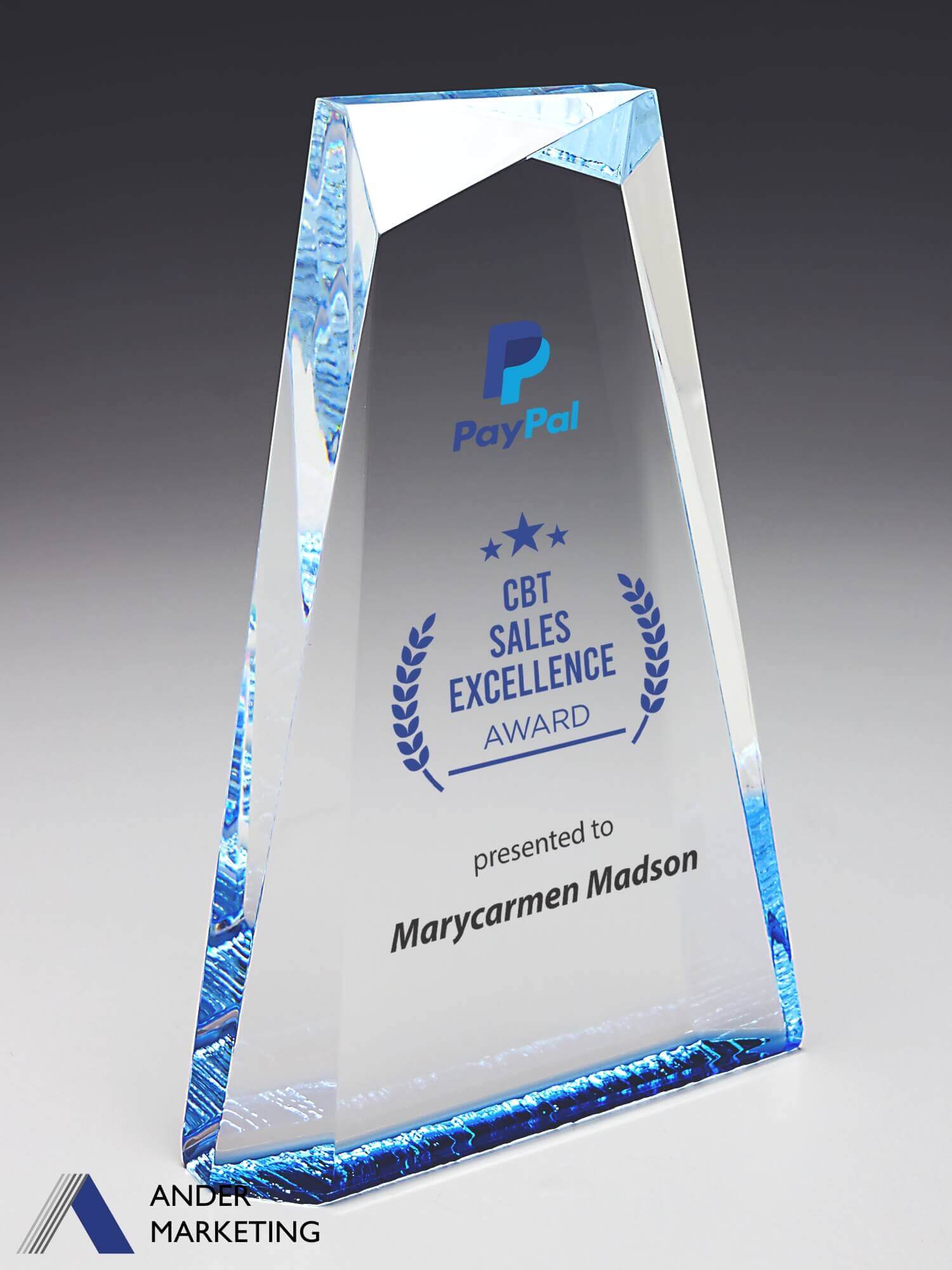 A-59 Acrylic Trophy Award | Ander Marketing Singapore