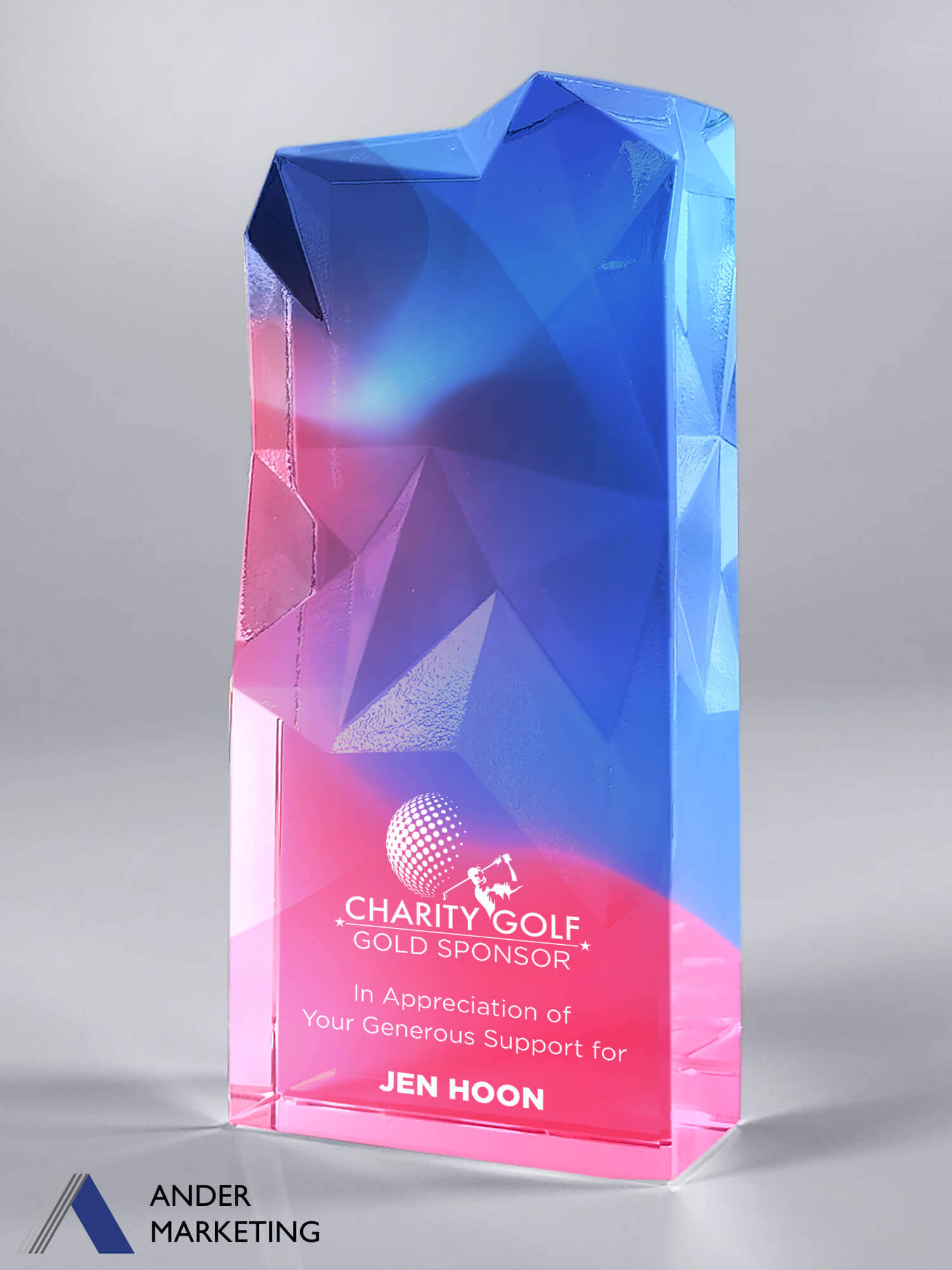 CA-247 Crystal Trophy Award | Ander Marketing Singapore