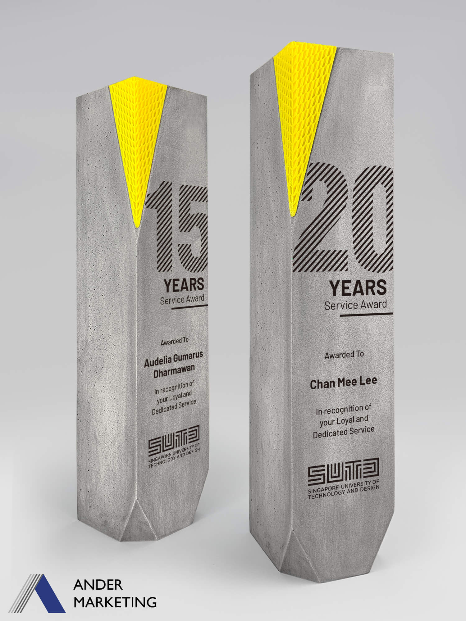 MJ-72 Modern Trophy Award | Ander Marketing Singapore