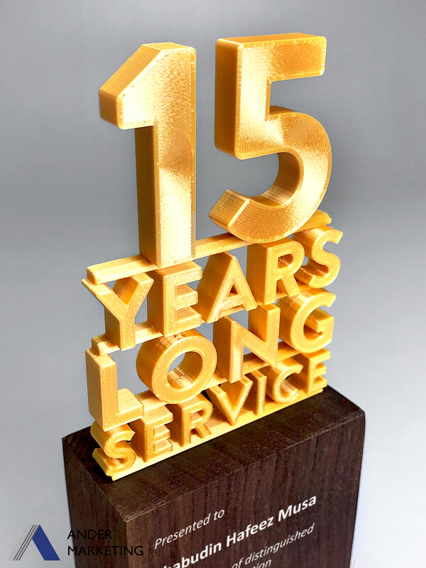 MW-01 Modern Trophy Award | Ander Marketing Singapore