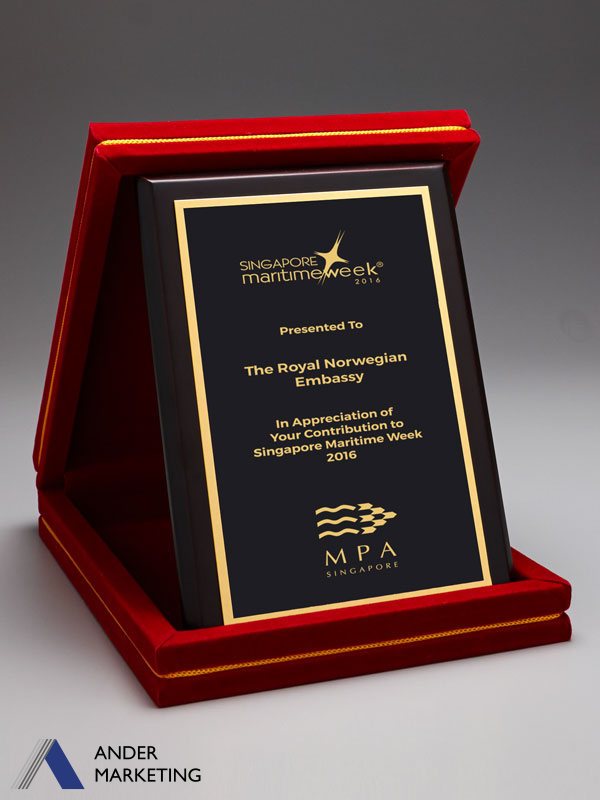 PVB-02 Velvet Box Plaques | Ander Marketing Singapore